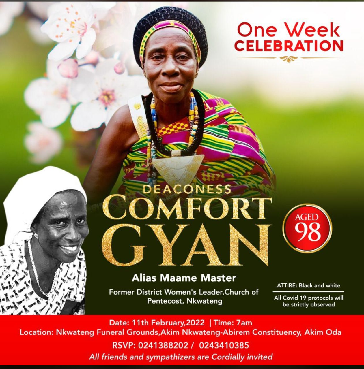 ONE WEEK CEREMONY FOR DEACONESS COMFORT GYAN OF NKWATENG | Ghana ...
